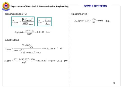 Chapter 1 Per Unit Power System August 2011 Ppt