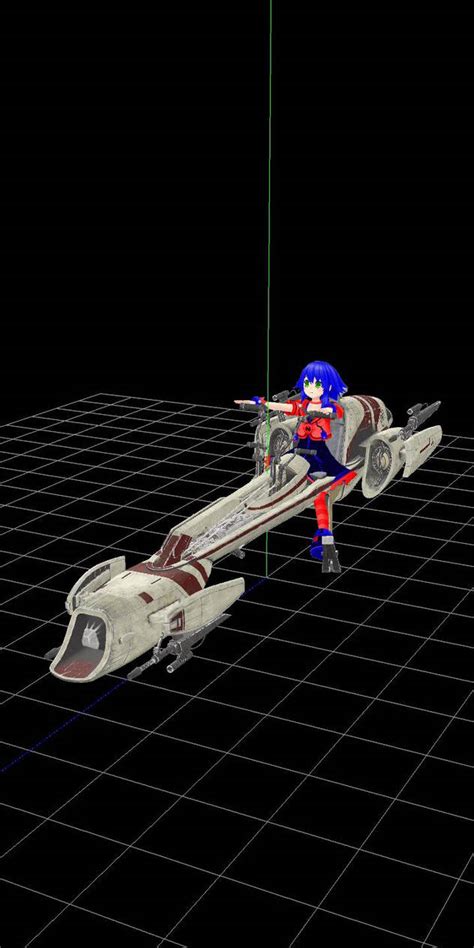 Mmd Nepsona Pedroj234 Rides The Barc Speeder By Pedroj234 On Deviantart