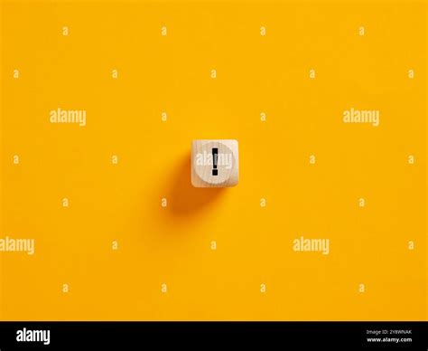 Attention Caution Warning Alert Or Danger Concept Wooden Cube On A