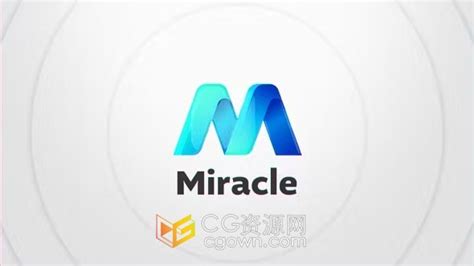 简单线条描边绘制干净logo水波纹标志动画 Ae模板 Cg资源网