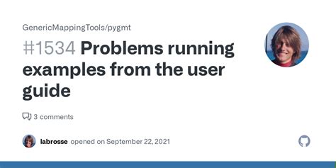 Problems Running Examples From The User Guide Issue 1534