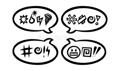Curse Expression Bubbles Stock Illustrations 21 Curse Expression