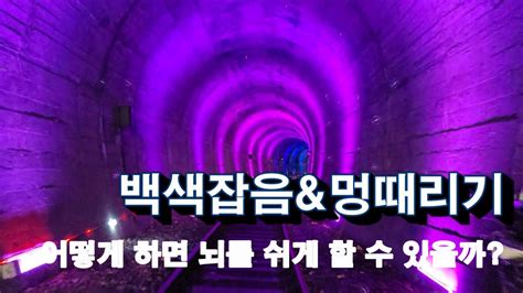 멍때리기백색잡음 생각 멈추려는데 생각이 더 많아지네 Youtube