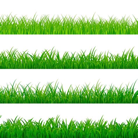 Premium Vector Seamless Horizontal Grass Border Pattern Grass