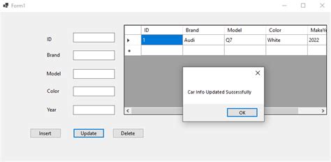 CRUD Operations In C Windows Application