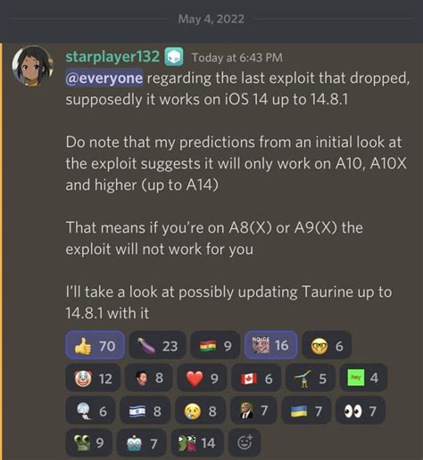 [news] coolstar might update taurine to support all the way up to 14 8
