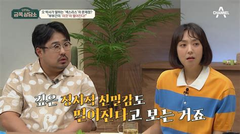 ‘섹스리스 이은형 ♥강재준에 불만 높아오은영 “정당한 요구 필요” 금쪽상담소