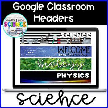 Google Classroom Headers Science By Brower Power Science TpT