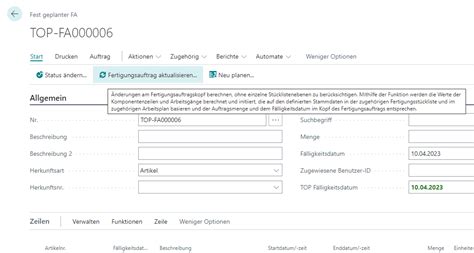 Funktionen Und Bedienung Änderungsplanung Cosmo Task Based Scheduling