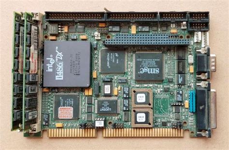 Základní Deska Pc 486 Průmyslové Cpu Intel 486 Dx 33 Mhz Netest