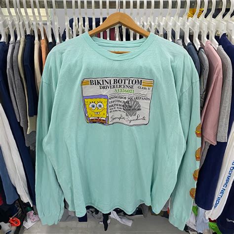 Spongebob Bikini Bottom Driver License Mens Fashion Tops And Sets