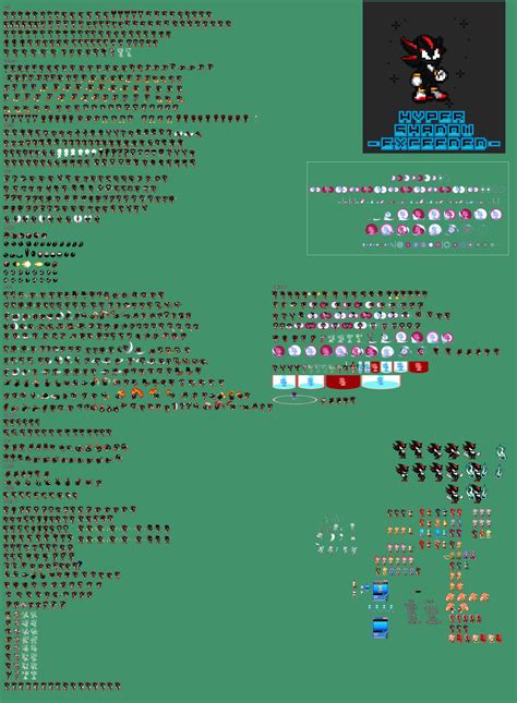 Dark Hyper Shadow Sprite Sheet By Darksondash On Deviantart