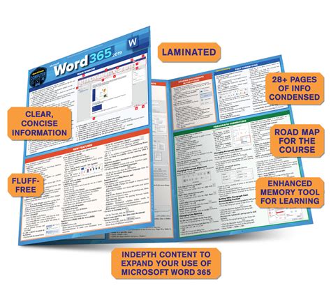 QuickStudy Microsoft Word 365: 2019 Laminated Reference Guide (9781423242635)