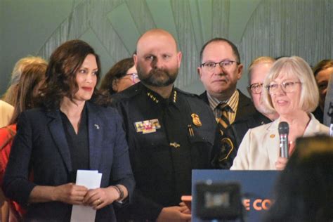 At Michigan State University Whitmer Signs First Gun Reform Bills