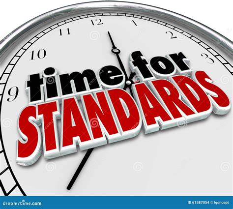 Time For Standards Clock Testing Evaluation Stock Photo Image Of