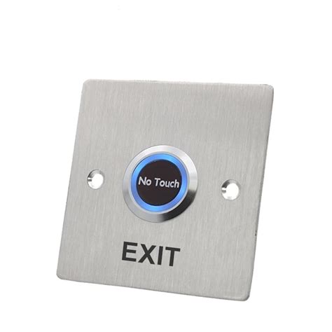 acm w86 factory wholesales price stainless steel touchless exit button for door access control