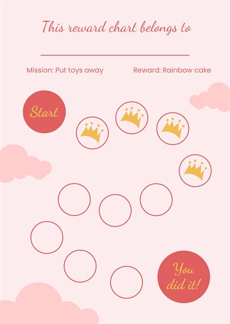 Boho Rainbow Reward Chart Printable Sticker Chart Rainbow Chart