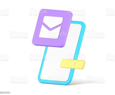 새 메시지 채팅 스마트 폰 알림 수신 편지 소셜 미디어 네트워크 앱 3d 아이콘 벡터 3차원 형태에 대한 스톡 벡터 아트 및