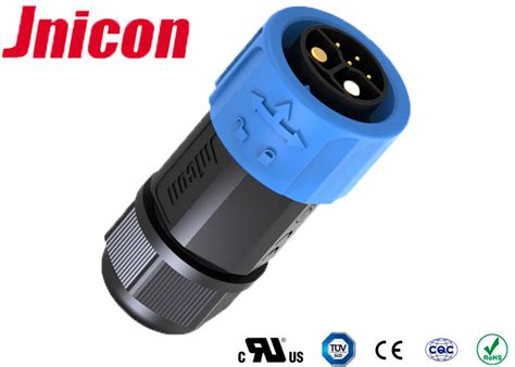 E 스쿠터를 위한 푸시 록킹 Ip67 방수 커넥터 M23 8 핀 패널 마운트