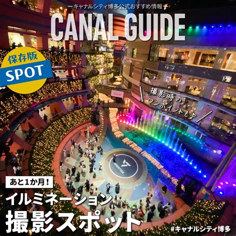 キャナルシティ博多 ／ イルミネーションは あと1か月⛄ 229木までキャナルウィンターイルミネーション開催中 お気に入りの