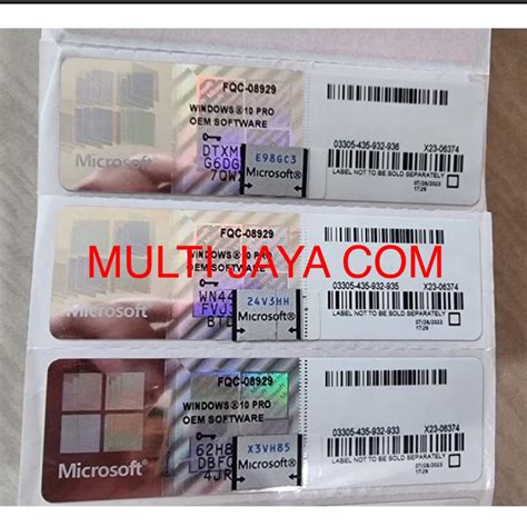 Jual Pro Sticker Coa Windows Pro Lifetime Shopee Indonesia