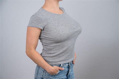 Premium Photo Close Up Of A Female Breast Before And After
