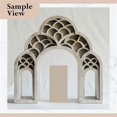 QR Code Template Arch SVG Wooden Qr Svg Home Décor Arch SVG Laser