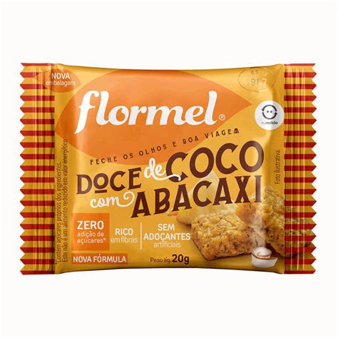 Doce de coco c abacaxi zero Fique Bem Mercado Saudável
