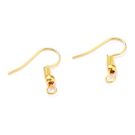 Crochets d oreilles métal doré 18mm CreatistShop