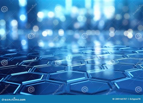 Hexagonal Technology Background Which Implies Connecting Cartoon Vector