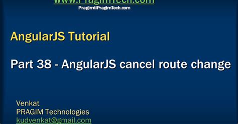 Sql Server Net And C Video Tutorial AngularJS Cancel Route Change