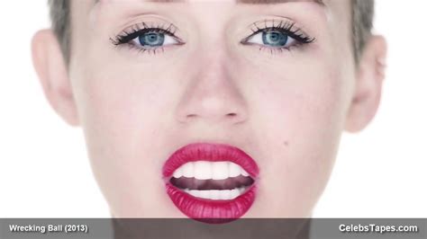 Miley Cyrus Completely Naked On The Ball