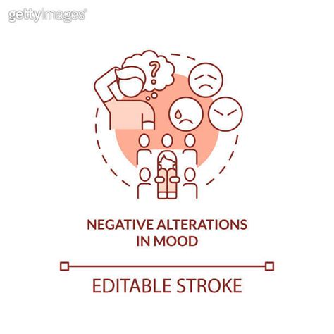 Negative Alterations In Mood Terracotta Concept Icon 이미지 1391255727 게티이미지뱅크