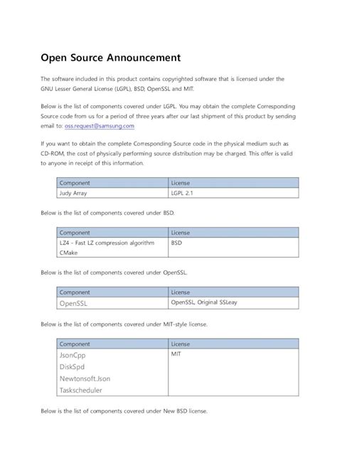 Pdf Open Source Announcement Samsung Uscmake Bsd Below Is The