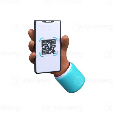 Scan Qr Code Icon With Phone 3d Render 24854096 Png