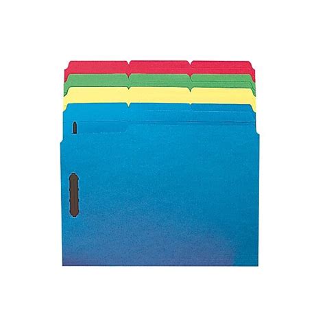 Smead Fastener File Folders 2 Fasteners Reinforced 13 Cut Tab