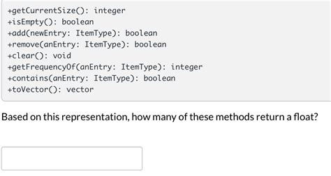 Solved Getcurrentsize Integer Isempty Boolean Chegg
