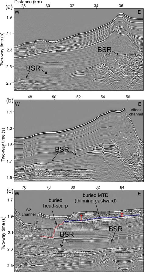 Three Examples Of Bsrs Across The Three Anomalous Zones Shown In Figure
