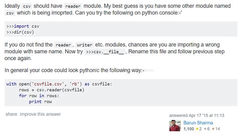 学习python csv模块遇到attributeerror module csv has no attribute writer 和