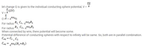 Two Conducting Spheres Of Radii R1and R2