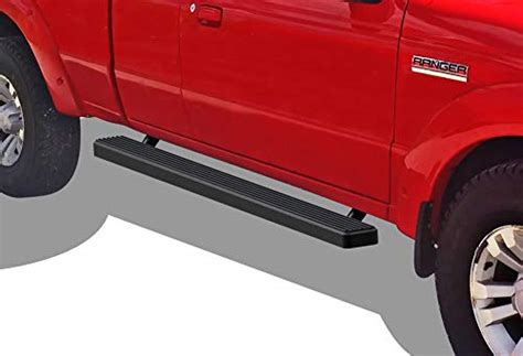APS IBoard Black Powder Coated 4 Inches Running Boards Nerf Bars Side