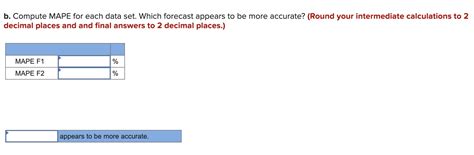 Solved Two Different Forecasting Techniques F1 And F2 Were