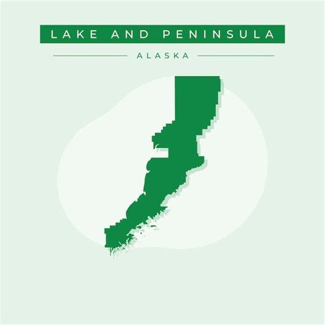 Premium Vector Vector Illustration Vector Of Lake And Peninsula Map
