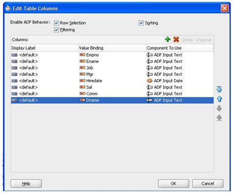 Jdeveloper 11g â€ Dynamic And I Mean Really Dynamic Tables With Adf Faces Rich Components