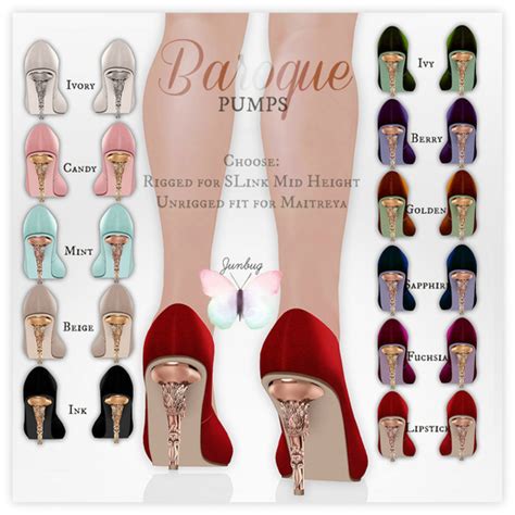 Second Life Marketplace {junbug} Baroque Pumps [ivy] Maitreya