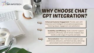 Chat GPT Integration Development Services PPT