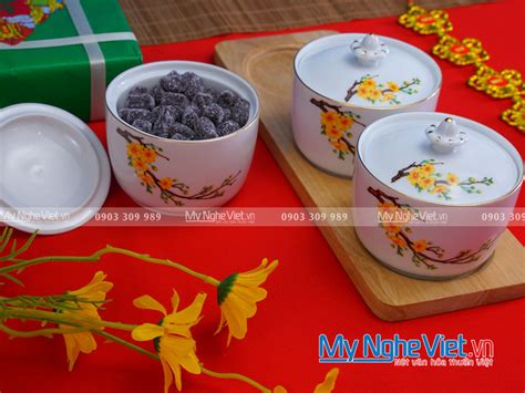Gợi ý Quà Tết 2023 Khay Mứt Gốm Qtgv01