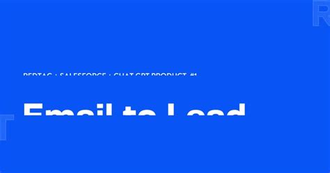 Redtag Salesforce Implementation And Consulting On Linkedin Email To Lead