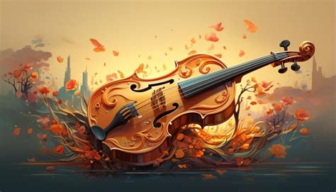 Premium Photo Violin Rock Attractive
