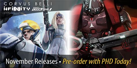 Infinity And Codeone November Releases — Corvus Belli Phd Games